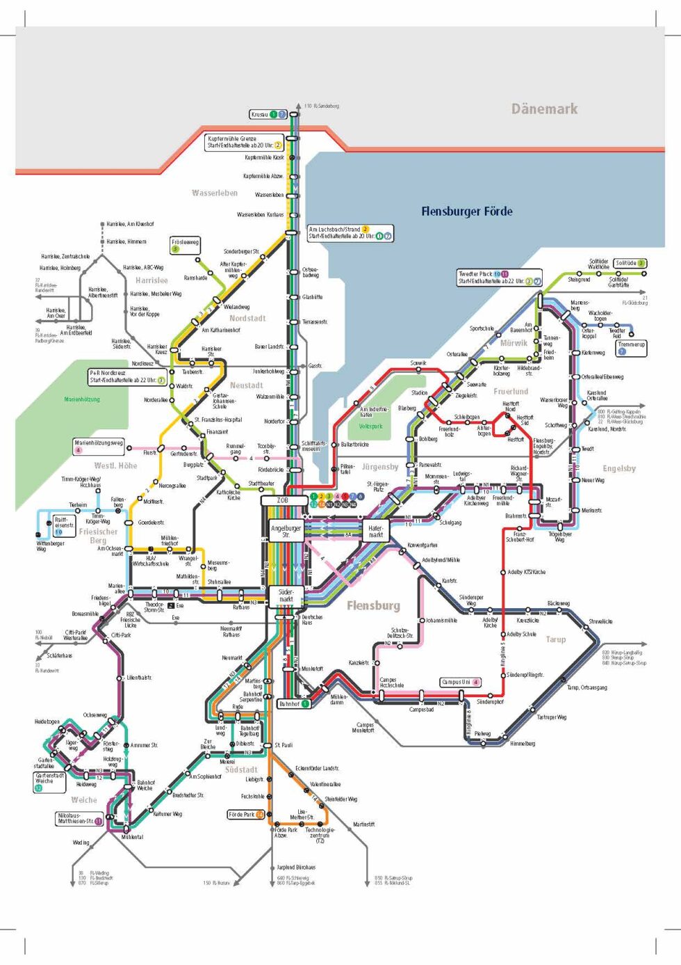 Linienfahrpläne | Aktiv Bus Flensburg